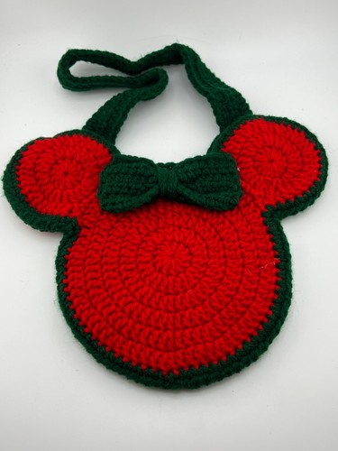 Handmade Minnie Mouse Purse/Tote Crochet Red and Green Small Purse | eBay