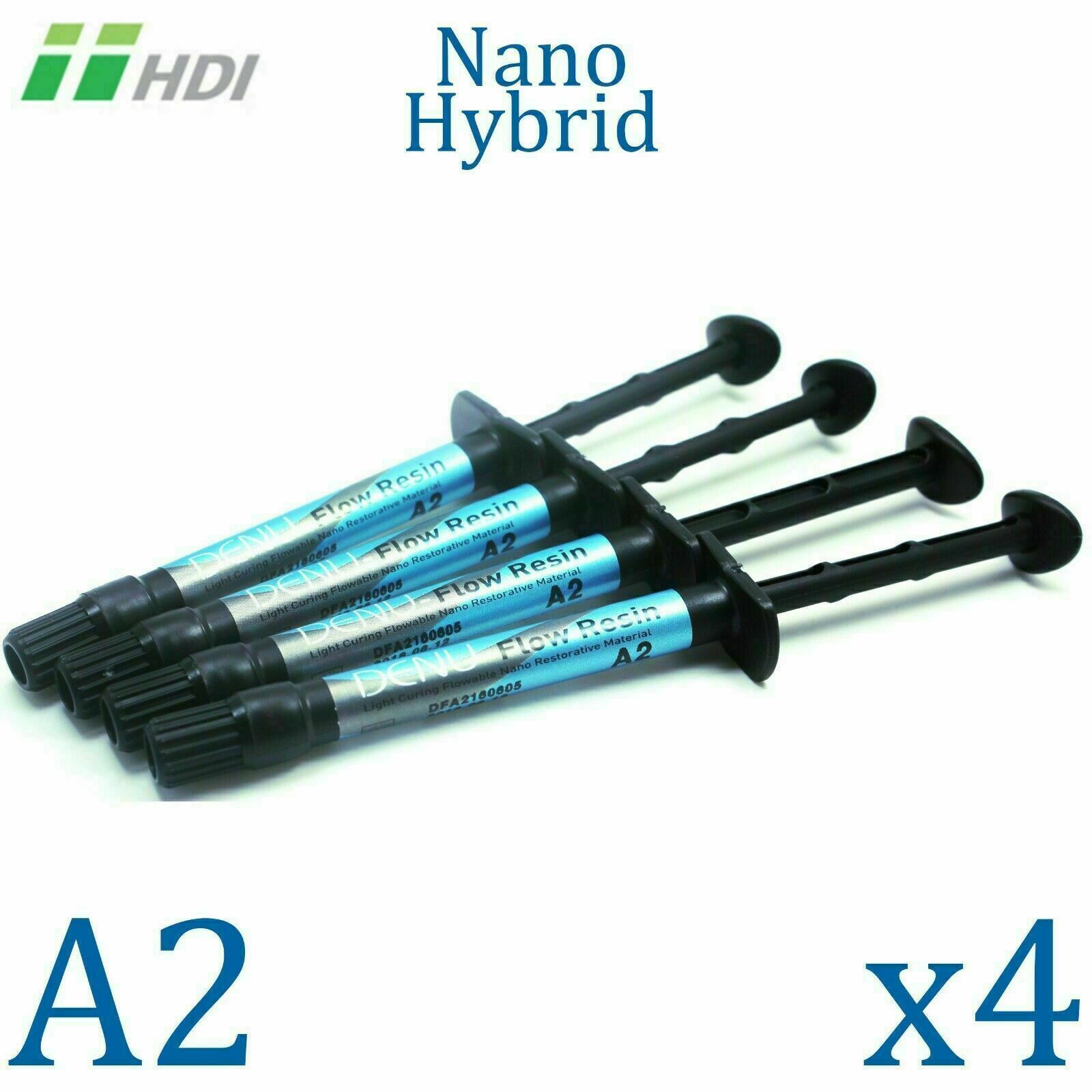 4x Dental Denu Flow Resin A2 Light Cure Composite Flow Resin Nano ...