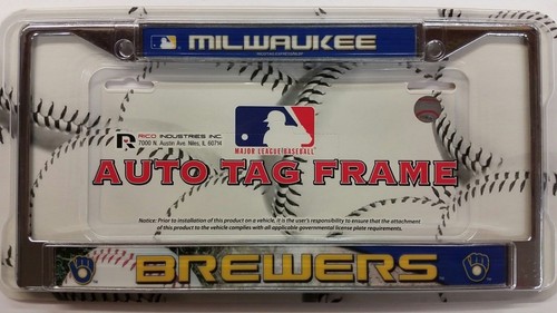 MLB Milwaukee Brewers Metal License Plate Frame (FC4510 Chrome) | eBay