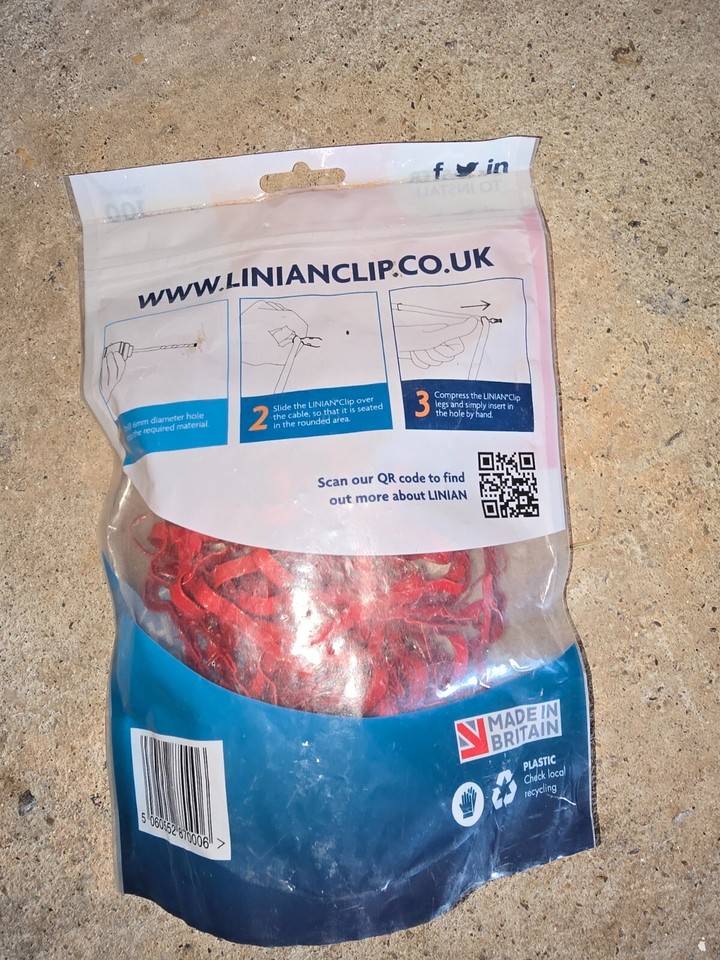 LINIAN Fire Clips 6-8 mm Single Fire Clip White (Pack of 100), Linian ...