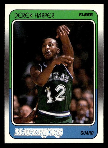 Derek Harper Dallas Mavericks 1988 Fleer #30 | eBay