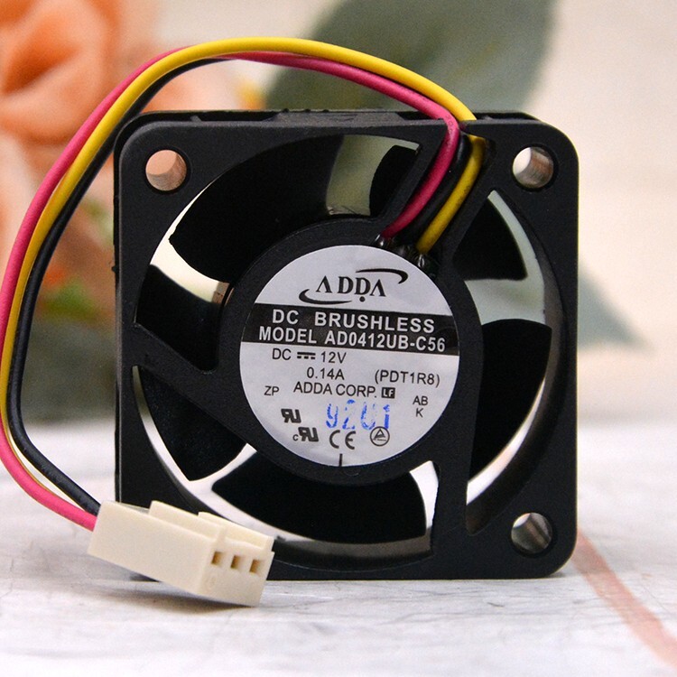 1 PCS ADDA Fan AD0412UB-C56 DC 12V 0.14A 4020 4CM 3 Pin cooling fan | eBay