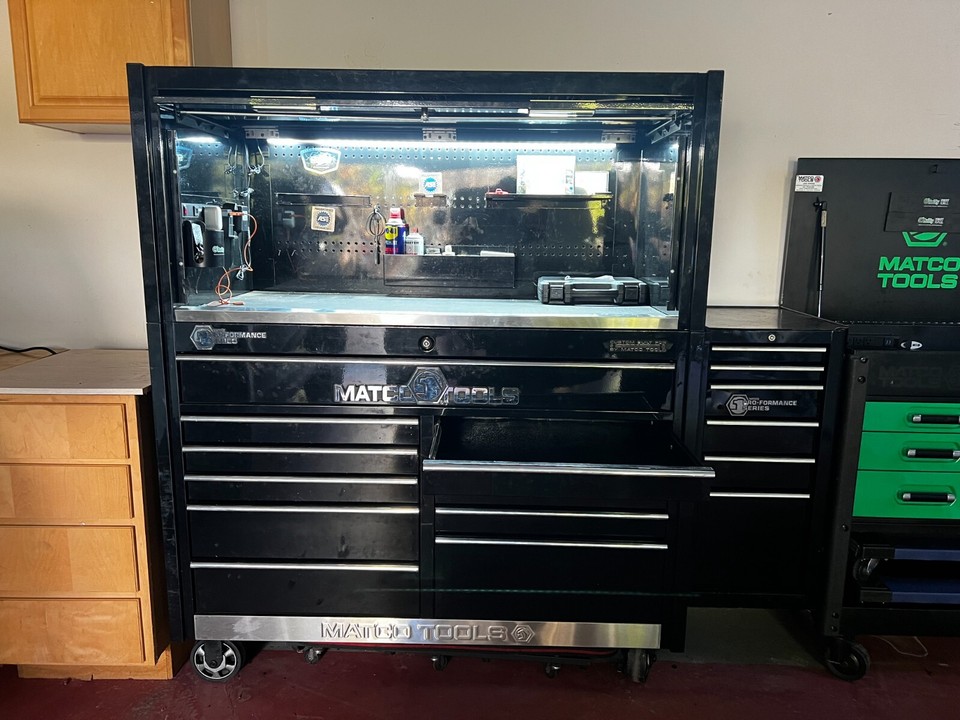 MATCO 57" X 72" DOUBLE BAY PRO SERIES TOOLBOX w TOOLS & HATCH | eBay