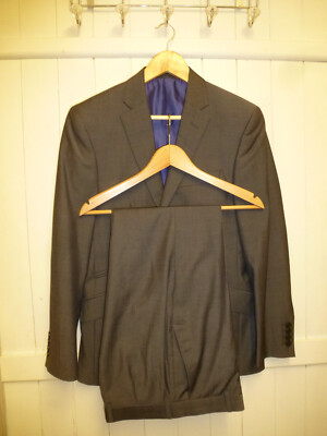 mens MARKS & SPENCER GREY WOOLMARK SUIT SIZE 36"S CHEST 30" WAIST 29 ...