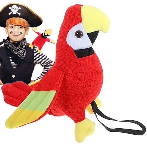 Stuffed Parrot Stuffed Animal Parrot for Shoulder Prop Pirate Costume ...