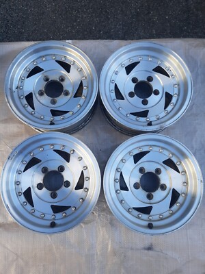 Directional Sawtooth Alloy Wheels 14x6 Ford Mopar Set 1988/90 | eBay