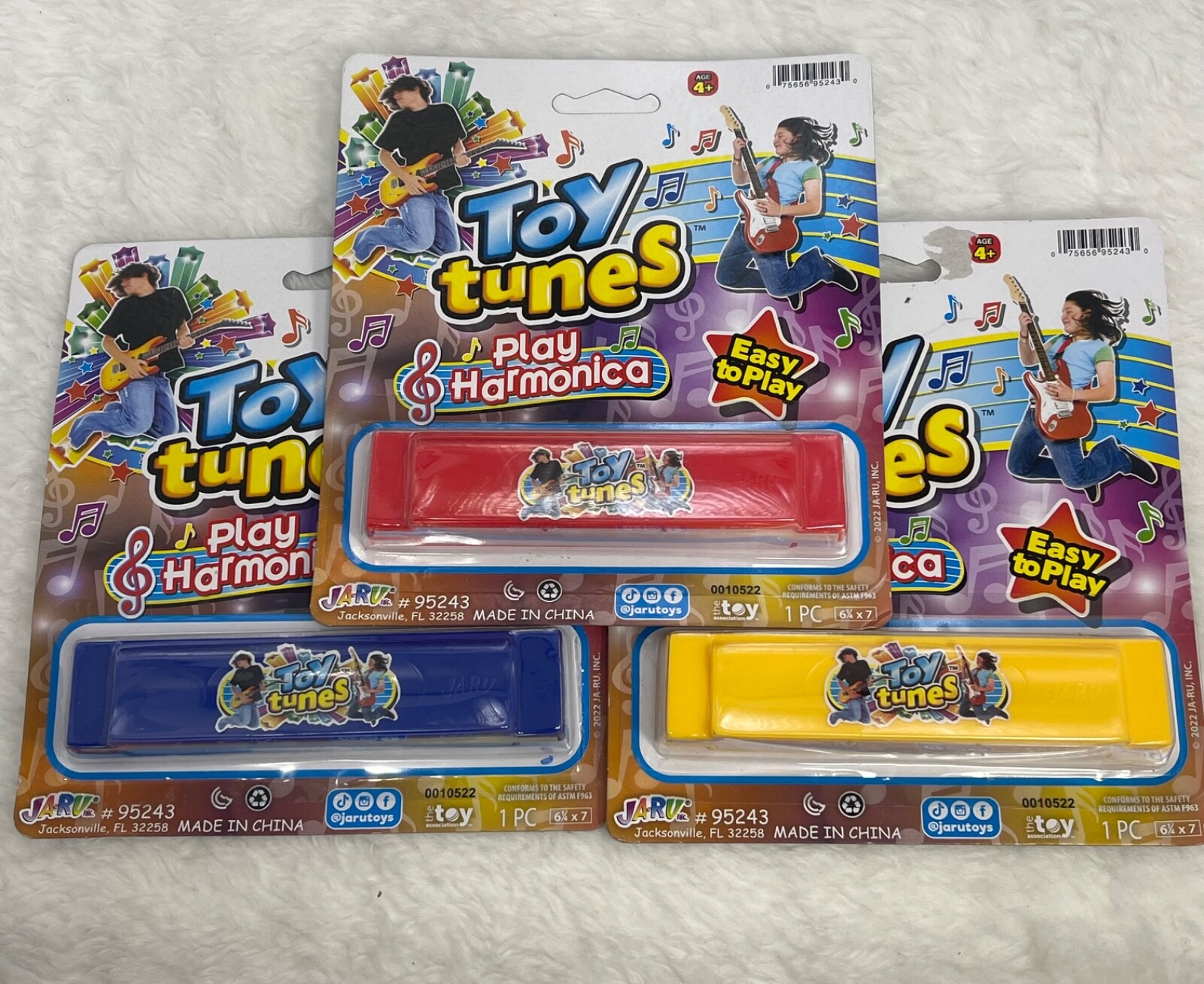 NEW Toy Tunes Harmonica Easy to Play Kid Toy BLUE Plastic | eBay