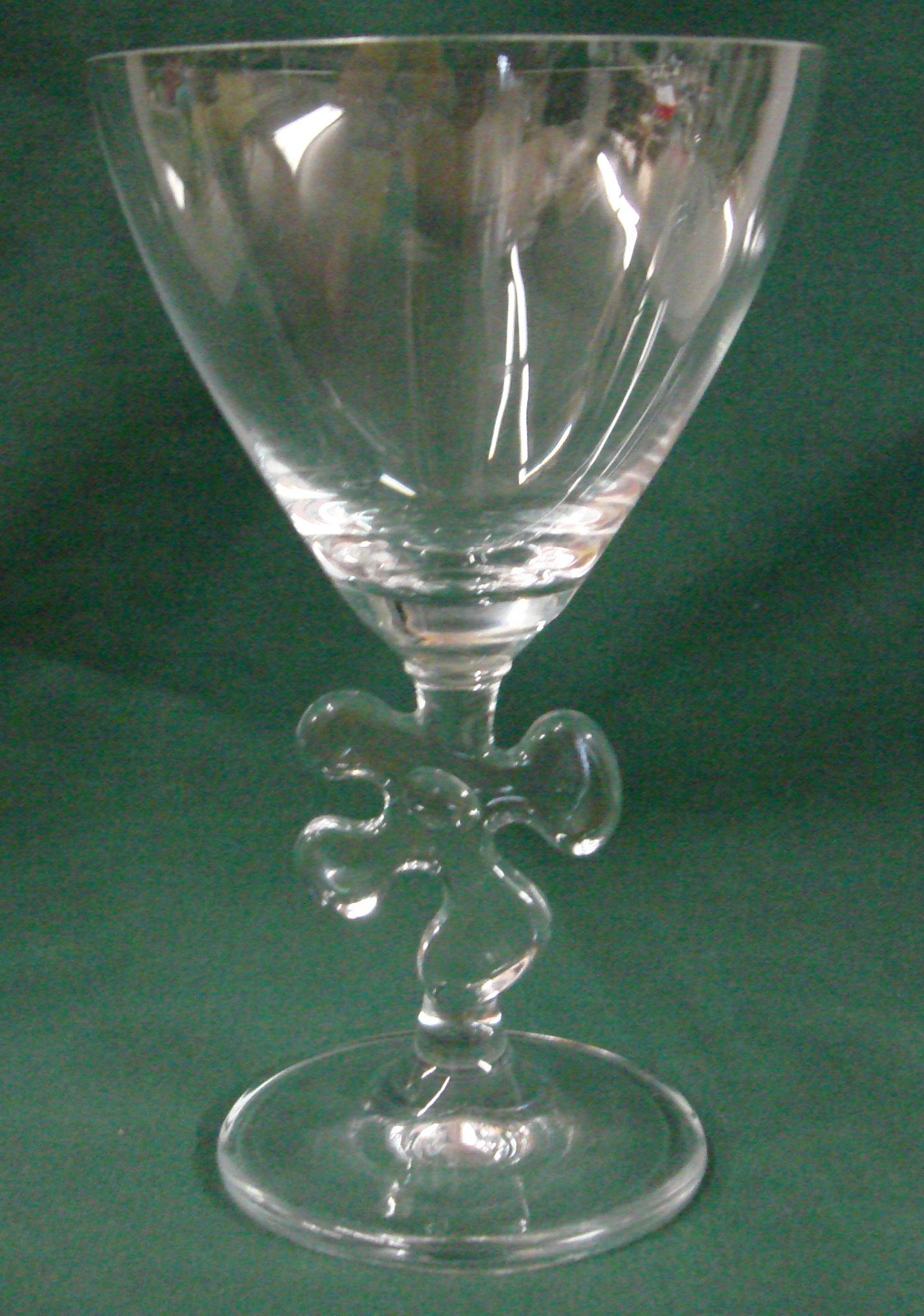 Marc Aurel Crystal LUCKY FOUR LEAF CLOVER Water Goblets GO IRELAND! SET ...
