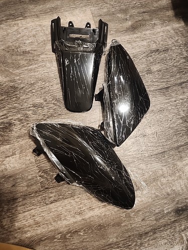 Black Plastic Fender Fairing Kit For Honda XR50 CRF50 Chinese 50cc 90cc ...