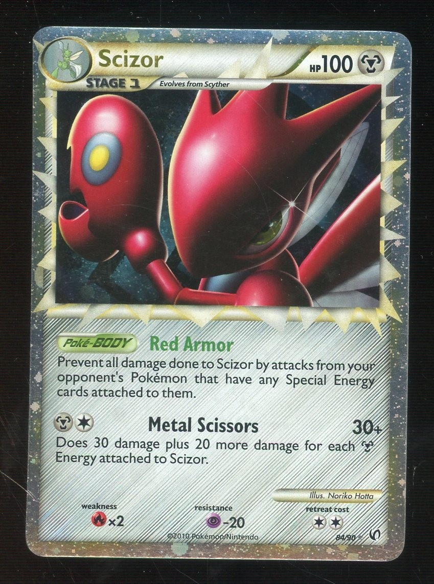 Scizor Prime 84/90 Undaunted Pokemon Card Holo Rare 2010 | eBay