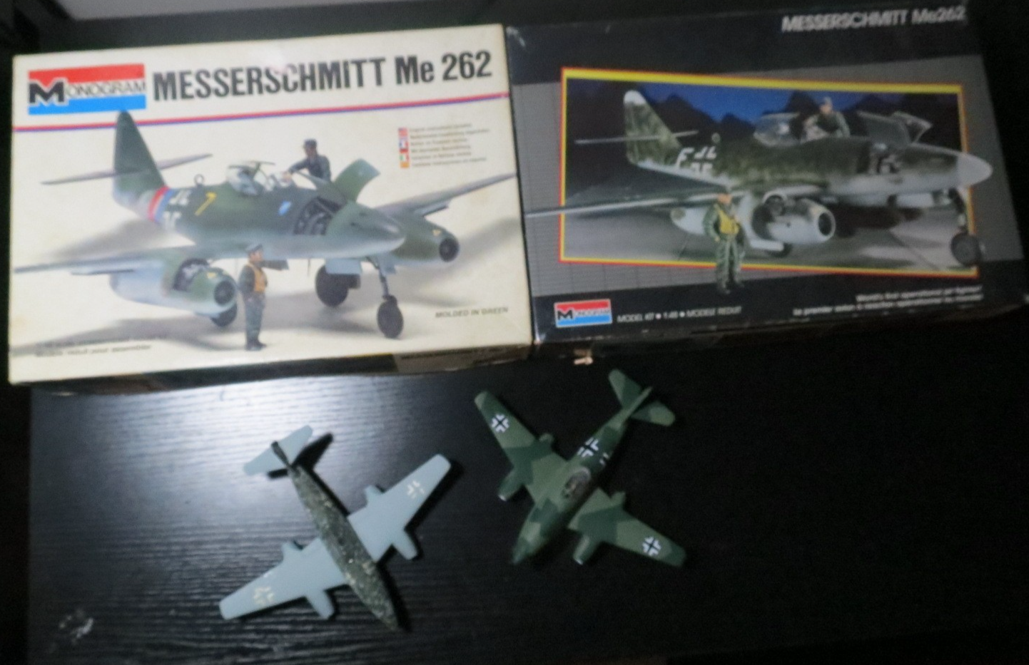 Messerschmitt Me 262 Model Airplane Lot 1/48 Scale 1/72 Scale Pre Built ...