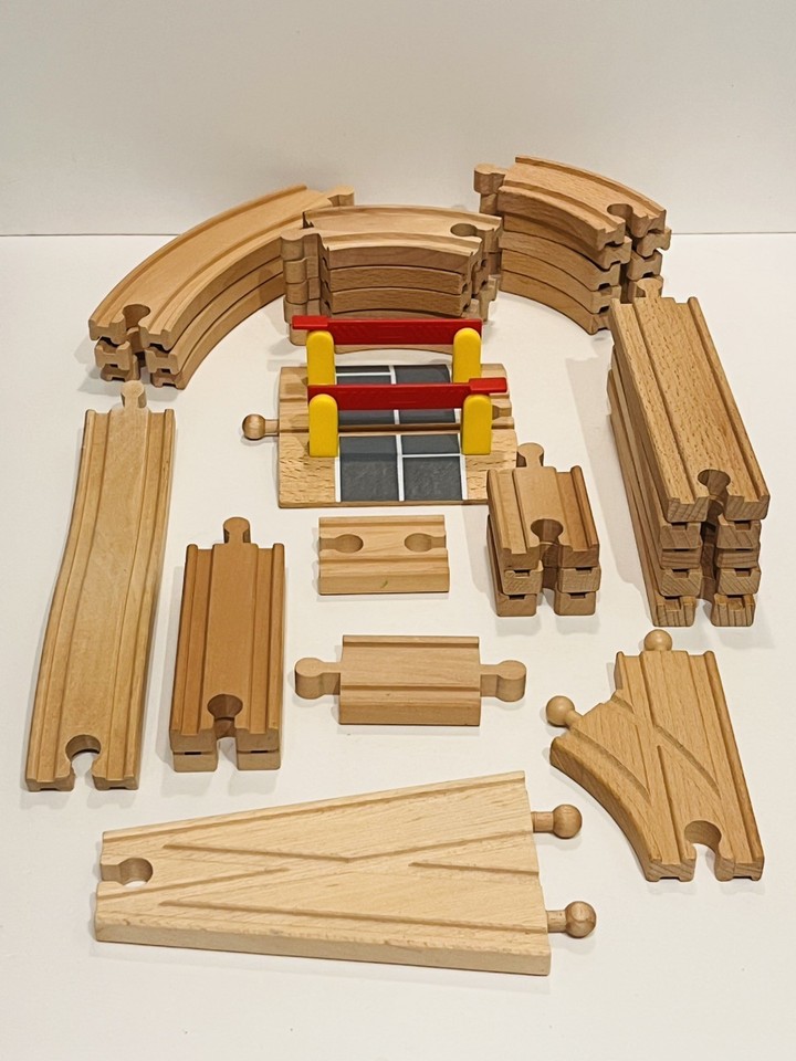 Brio compatable Mixed Wooden Train Track Bundle Joblot ideal present ...