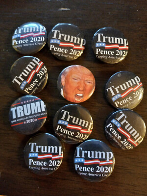 SET OF 11 TRUMP PENCE 2020 PINBACKS PINS BUTTONS 1-INCH SIZE | eBay