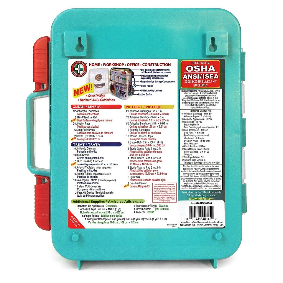 FIRST AID KIT 351 EMERGENCY PIECES DAYCARE/RESTAURANTS/BUSINESSES | eBay