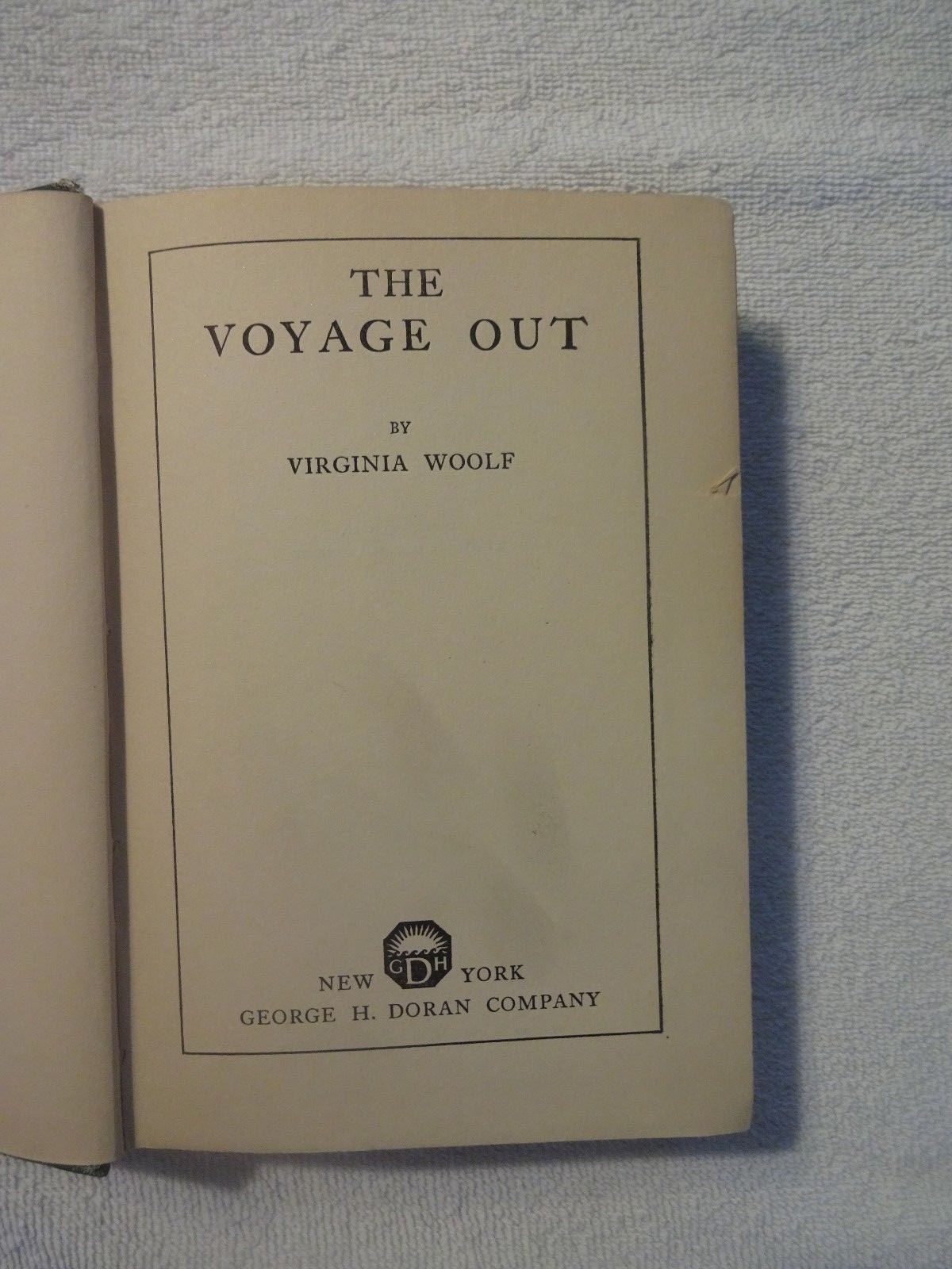 "The Voyage Out" by Virginia Woolf, 1st American Edition - Woolf's 1st ...
