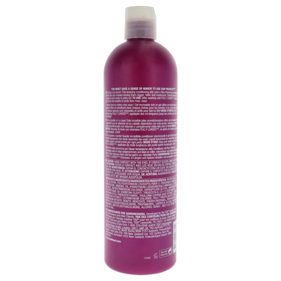 Bed Head Fully Loaded Volumizing Conditioning Jelly by TIGI for Unisex ...