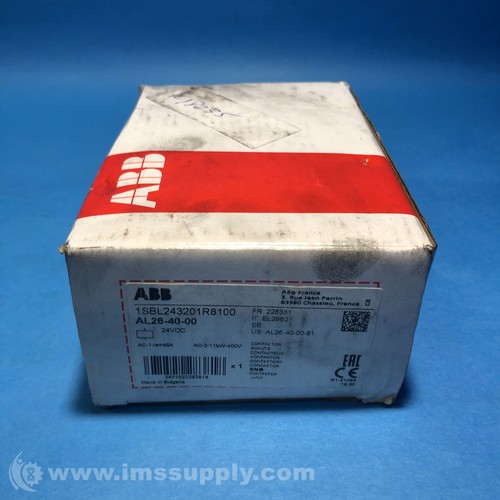 ABB AL26-40-00-81 Magnetic Contactor 1SBL243201R8100 FNFP | eBay