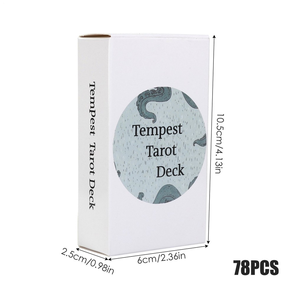 TEMPEST TAROT DECK 78pcs Fortune Telling Game for Family Gatherings ...