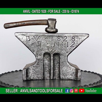 ANVIL - DATED 1828 - 230 lb - ID1874 | eBay