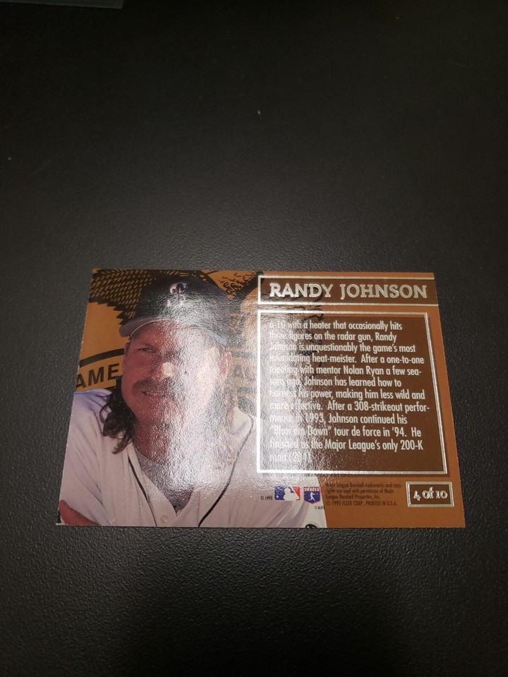 Randy Johnson 1995 Fleer Ultra League Leaders #4 of 10 - Seattle ...