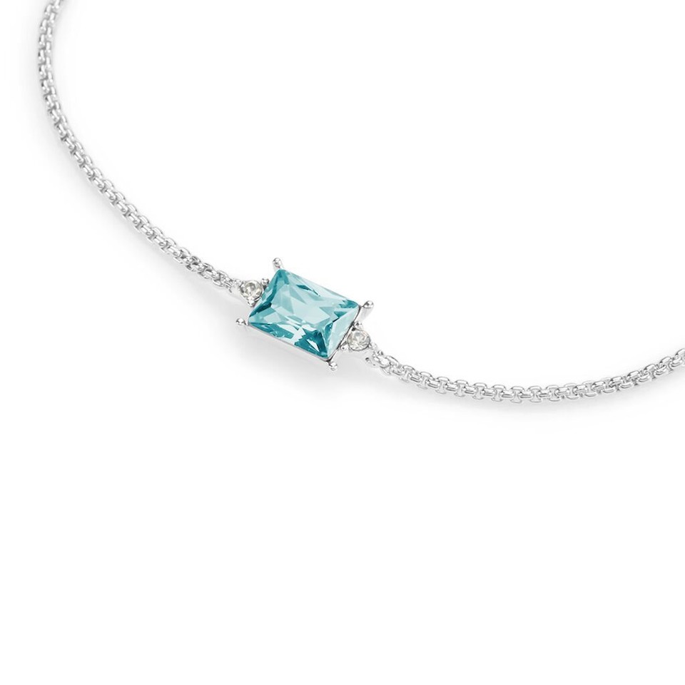 STROILI Womens Bracelet 1685977 Brass Light Blue Stone | eBay