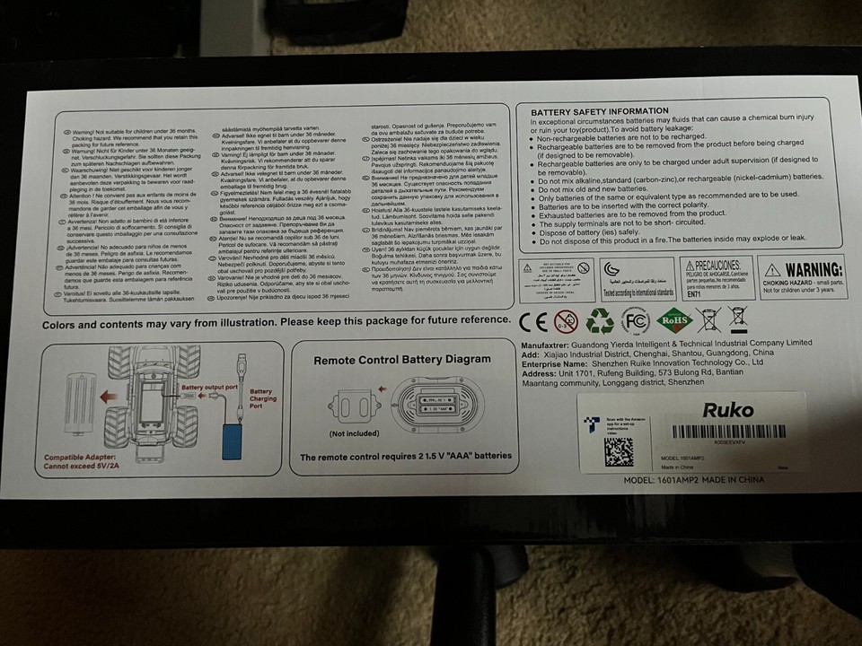 Ruko Remote Control Car - All Terrain / Amphibious with Waterproof ...