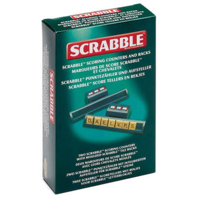 Tinderbox Games Deluxe Scrabble Scoring Racks and Markers for 2 to 4 ...