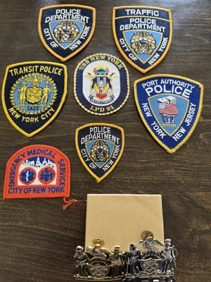 NYPD/Traffic/Transit/Port Authority Police Patches and Two Hat Badges ...