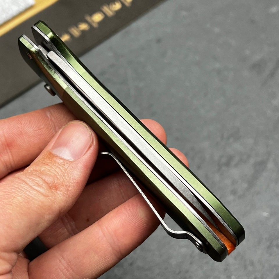 GERBER Highbrow Green Pivot Lock Spring Assisted Opening Folding Pocket ...