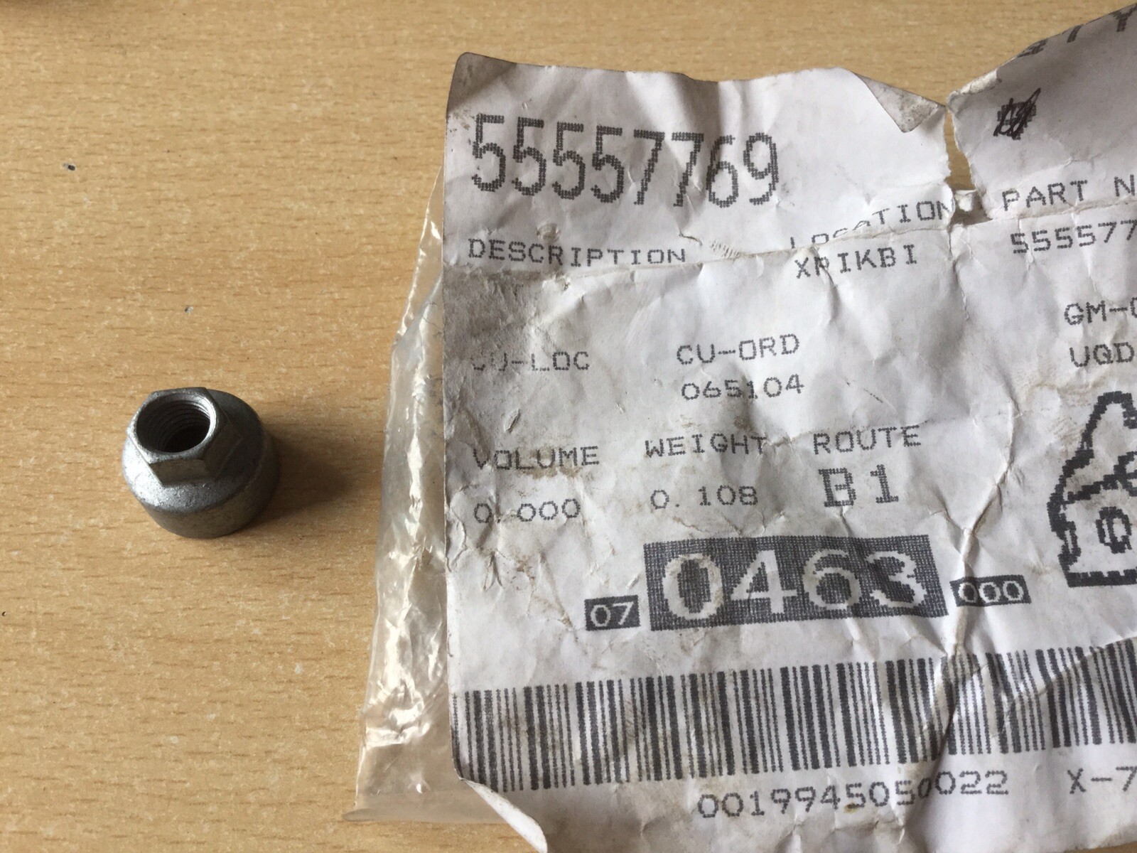 BN 1 GENUINE VAUXHALL ASTRA VECTRA ZAFIRA EXHAUST MANIFOLD NUT 55557769 ...