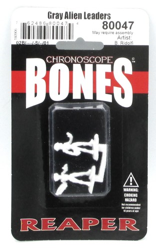 Reaper 80047 Gray Alien Leaders (Chronoscope Bones) Grey Command ...