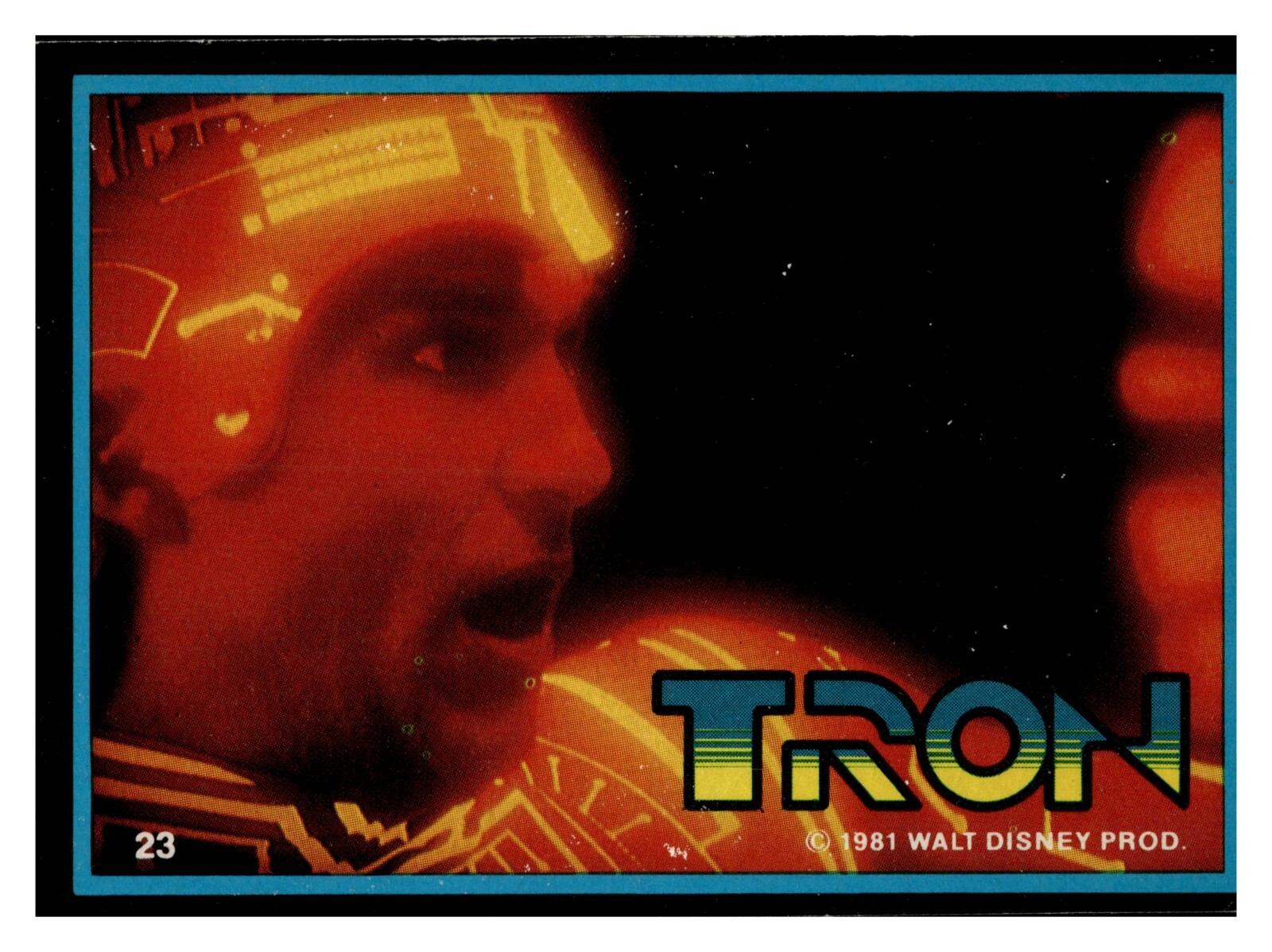1981 Disney Tron The Movie Single Trading Card #23 Puzzle Back The Ride ...