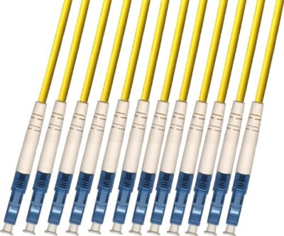 Direct Burial/Outdoor LC-LC 12-Strand Fiber Optic Cable Singlemode 9/ ...