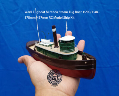 WarII Tugboat Miranda Steam Tug Boat 1:200/1:48 - 178mm/437mm RC Model ...