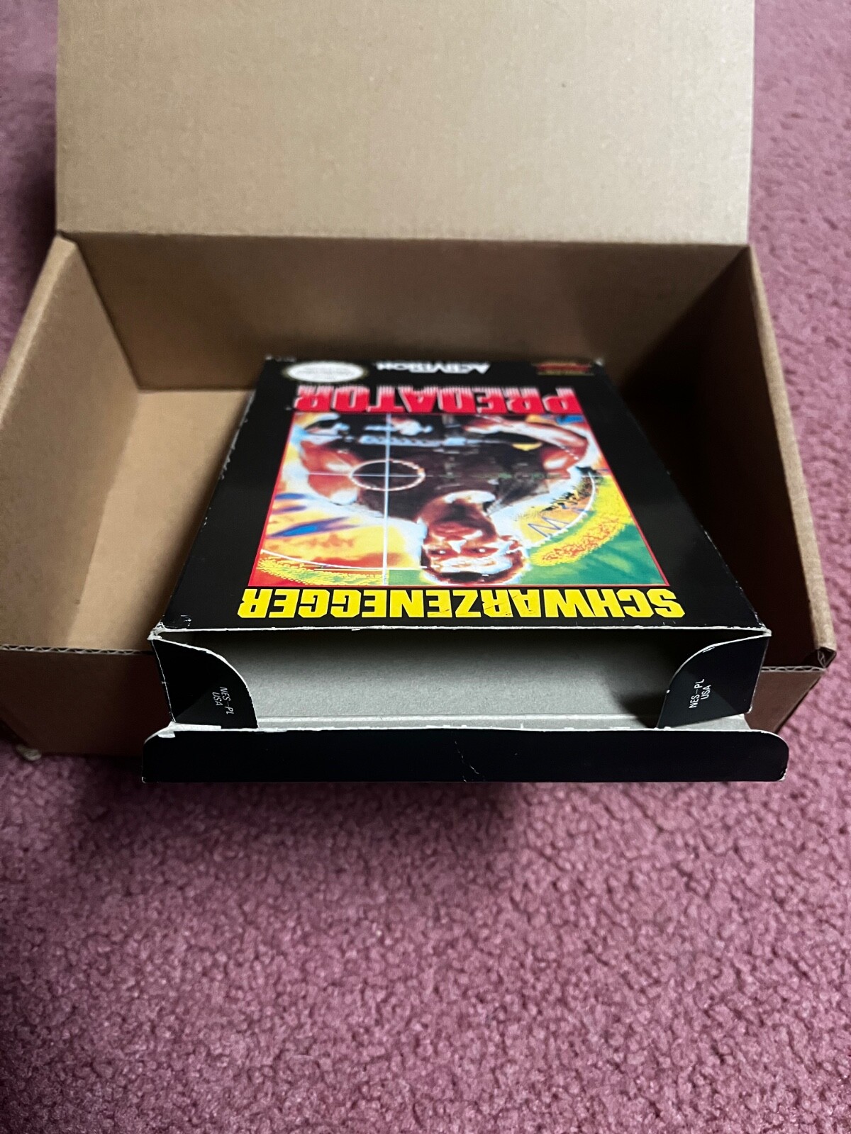 Predator Nintendo NES Complete CIB Box Manual Inserts Tested Authentic ...