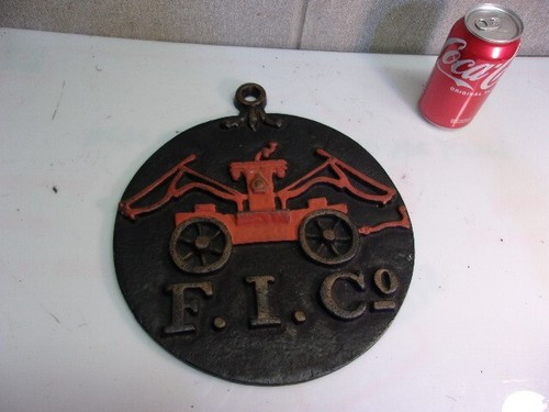Fire Insurance Mark Plaque/marker " F I Co " Cast Iron Sign | eBay