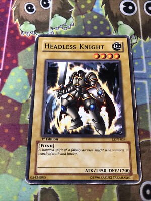 1x (HP) Headless Knight - LON-054 - Common - 1st Edition YuGiOh | eBay