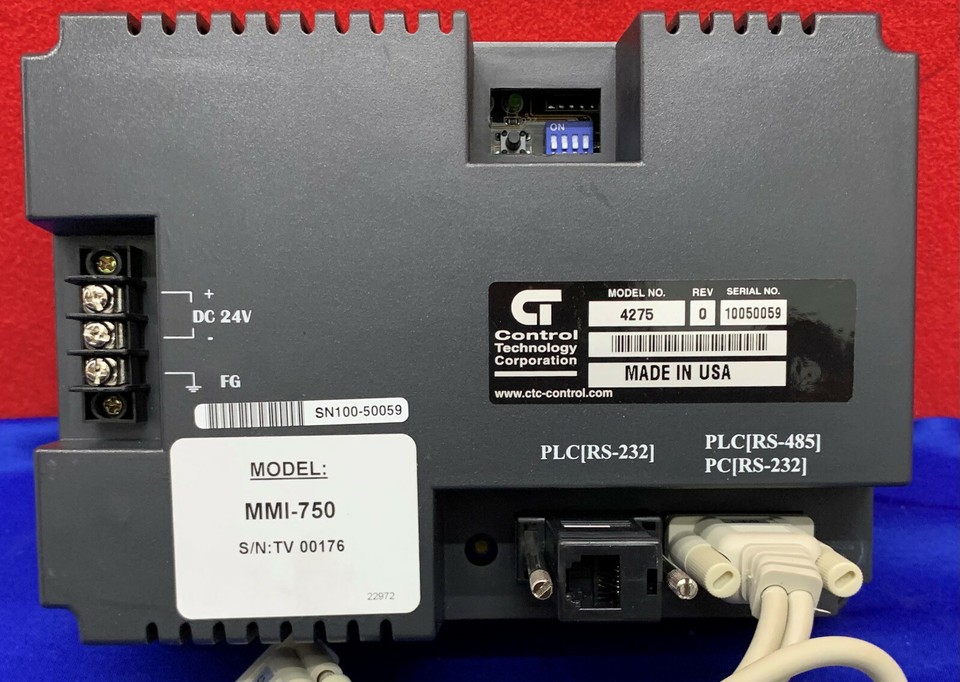CTC Control Technology Corp Touchscreen Display 4275 MMIs Operator ...