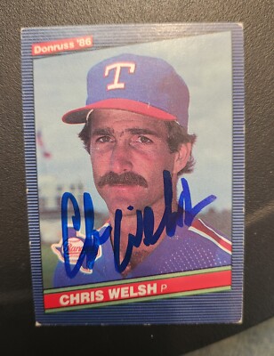 Chris Welsh Autograph Signed 1986 Donruss Texas Rangers | eBay