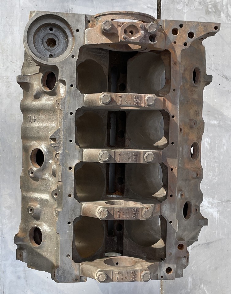 OEM GM Big Block Chevy 454 Engine Block 14015445 Hi Perf 2 Bolt Main 7. ...