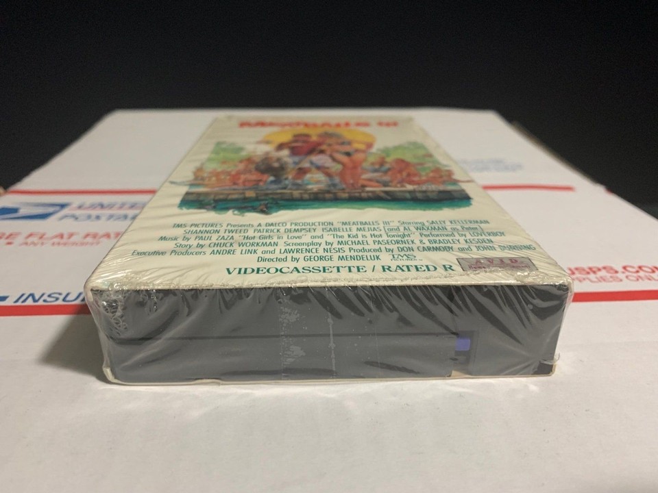 Meatballs III 3 VHS SEALED Patrick Dempsey Al Waxman 1984 Rare Comedy ...