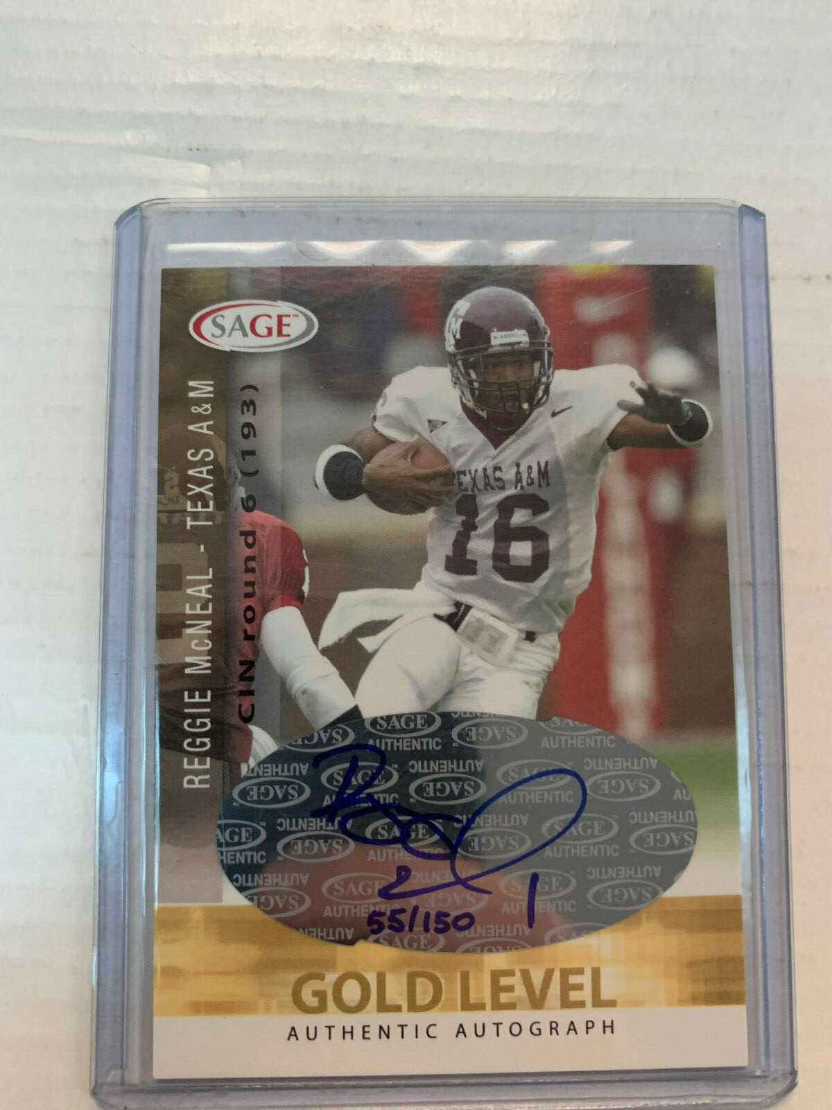 Reggie McNeal 2003 Autographs Rookie Gold Auto Card #A33 Serial #55/150 ...