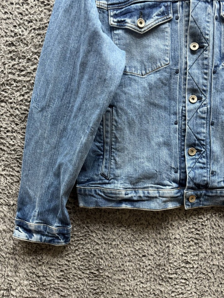Rag & Bone Blue Definitive Jean Denim Jacket Mens Size L | eBay