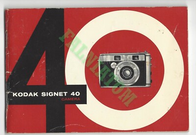 Vintage Kodak Signet 40 Camera Manual | eBay