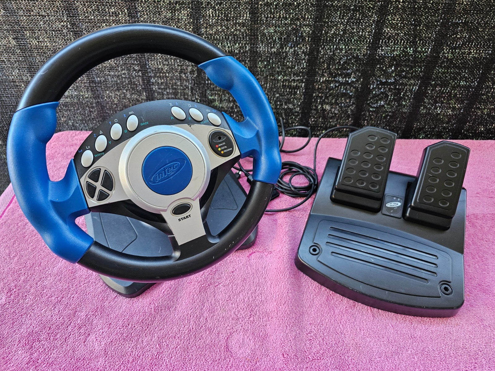 Intec Playstation 2 Steering Racing Wheel PS2 PS1 PSONE | eBay