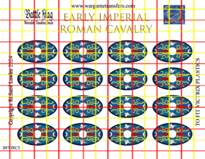 16 Victrix Early Imperial Roman Cavalry Shield decals by Battle Flag | eBay