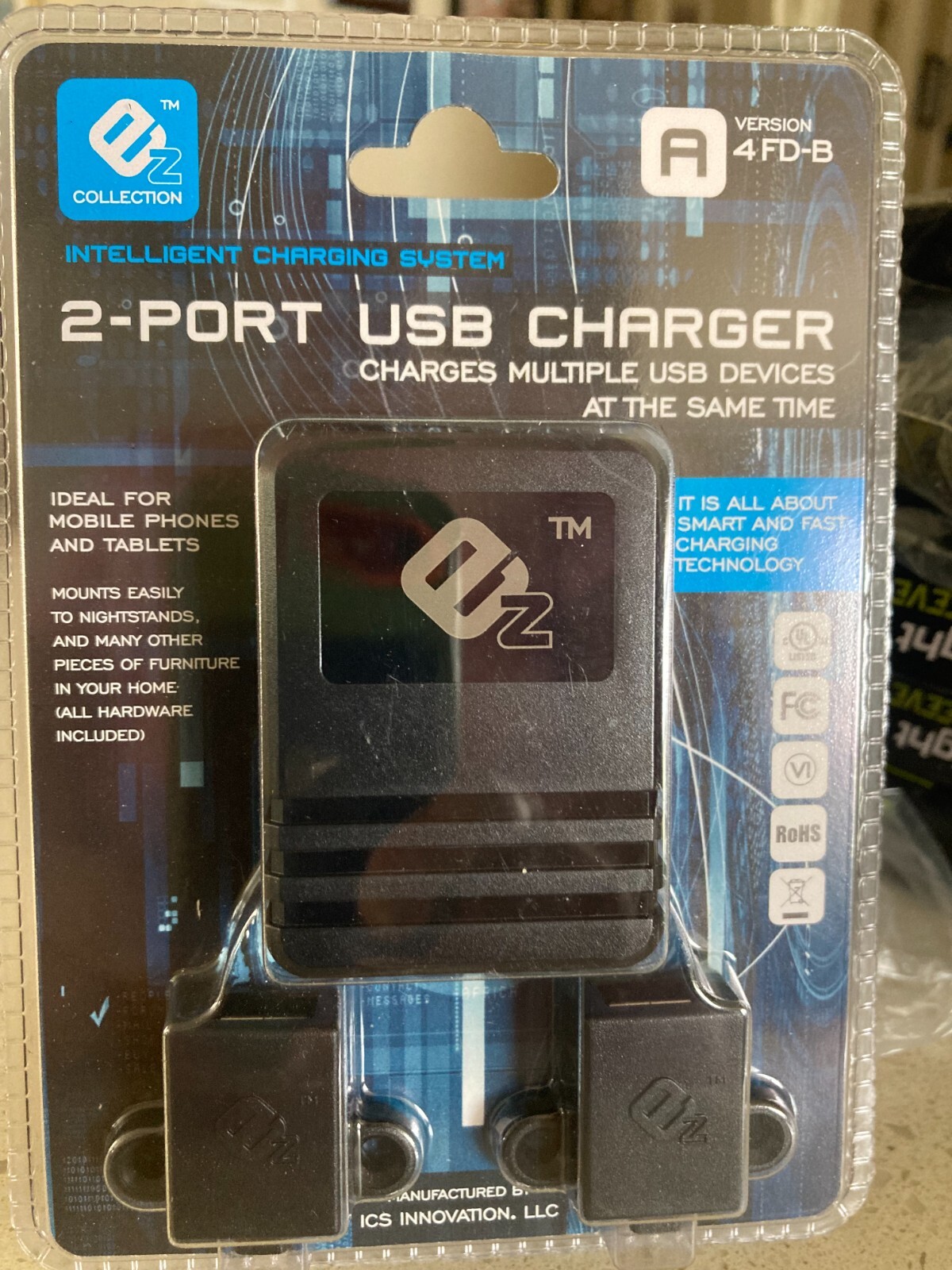 2-Port USB Charger Mount Charging System NEW ICS Innovation EZ ...