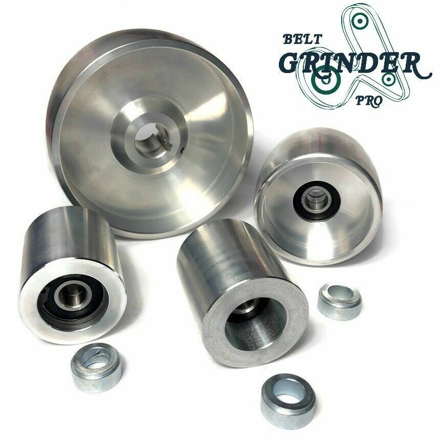 Belt Grinder 2x72 wheel set knife grinder 5" Drive 7/8" bore 3" track 2 ...