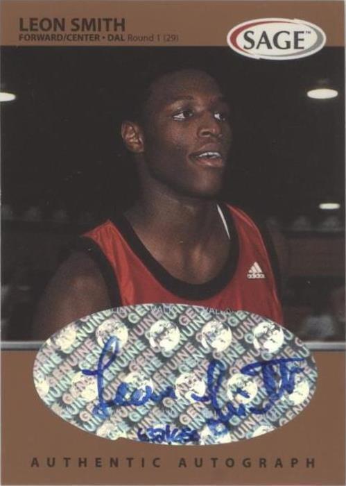 1999 SAGE - Autographs Leon Smith #A45 Bronze /650 (AU, RC) for sale ...