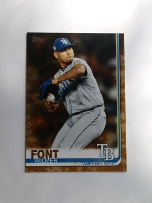 2019 Topps ** CAMO FOIL ** #429 Wilmer Font #D / 25 | eBay